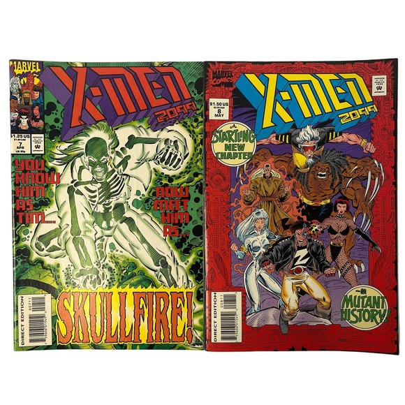 Marvel | Accents | Marvel Vintage 994 Xmen 299 Set Of 2 Comics Skullfire In Mutant History ...
